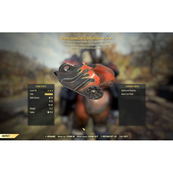 Buy [Power armor set] Unyielding Sentinel T-60 (AP Refresh) Fallout 76